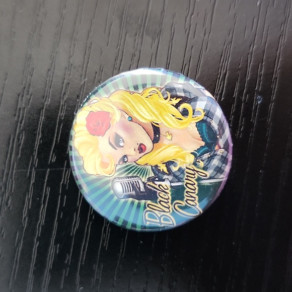 Marvel | Jewelry | Marvel Black Canary Button Pin | Poshmark
